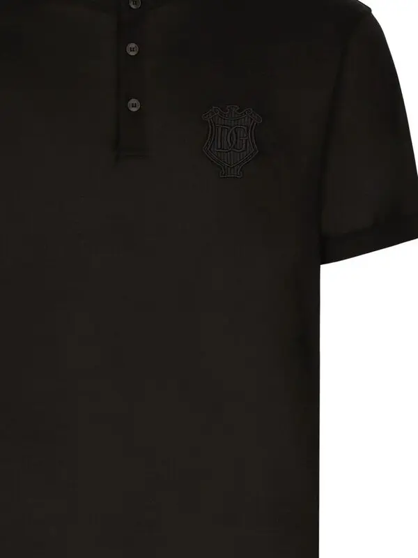 Dolce & Gabbana Embroidered-logo T-shirt - Black