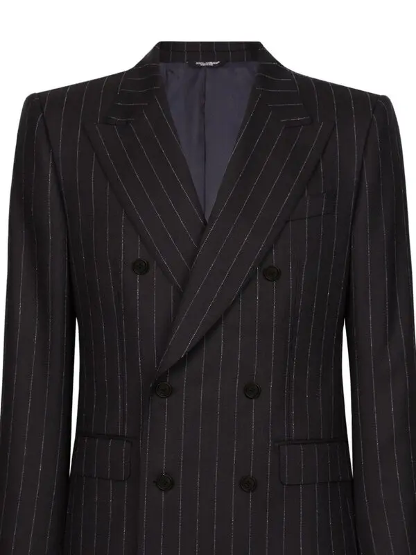 Dolce & Gabbana Sicilia-fit Double-breasted Suit - Black