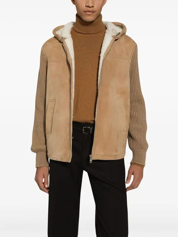 Dolce & Gabbana Hooded Jacket - Neutrals