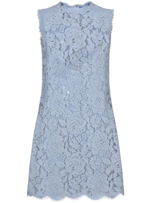 knee length dresses for ladies Lace Crochet Buttoned Square Neck Shift Mini Dress – Corral Western Wear