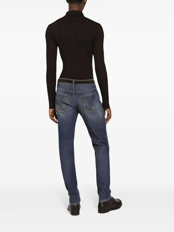 Dolce & Gabbana Distressed-Effect Skinny Jeans - Blue | Editorialist