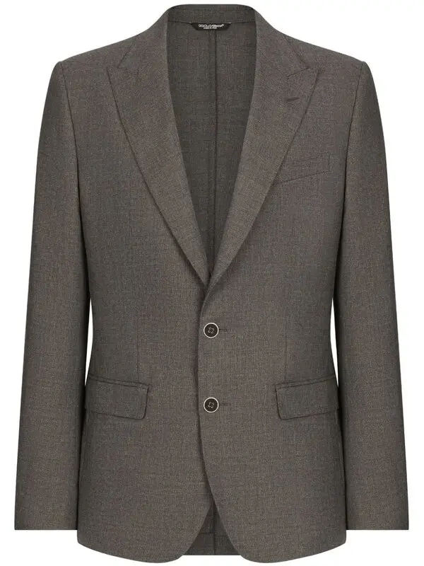 Dolce & Gabbana Virgin Wool Blazer - Grey
