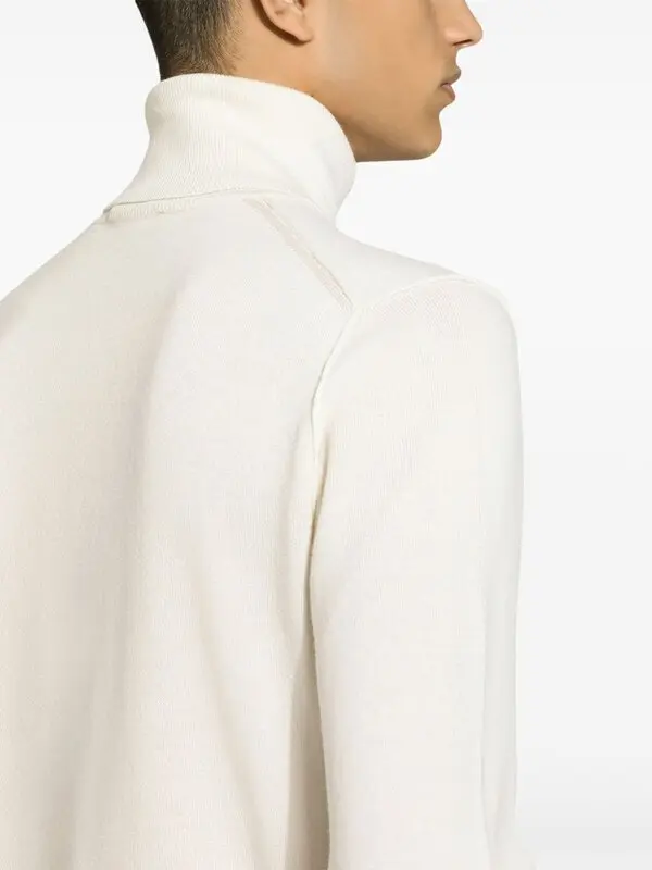 Dolce & Gabbana Roll-neck Wool Jumper - Neutrals