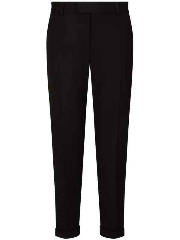 Dolce & Gabbana Pressed-crease Tapered Trousers