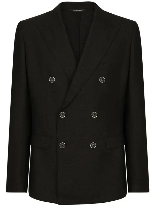 Dolce & Gabbana Wool Double-breasted Jacket - Grey