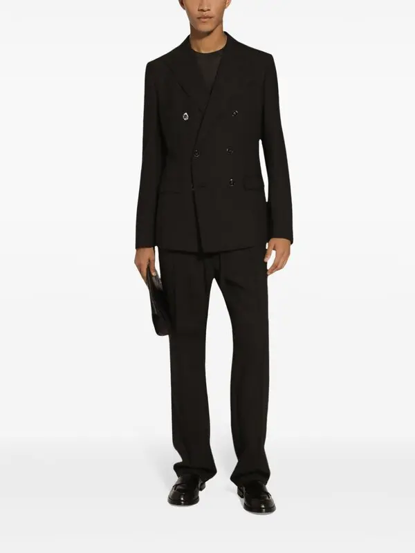 Dolce & Gabbana Wool Double-breasted Jacket - Grey