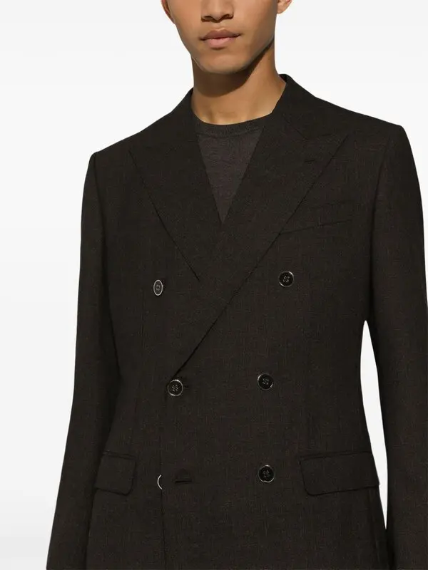 Dolce & Gabbana Wool Double-breasted Jacket - Grey