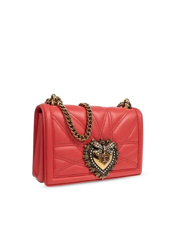 Dolce & Gabbana Devotion Quilted Shoulder Bag - Red