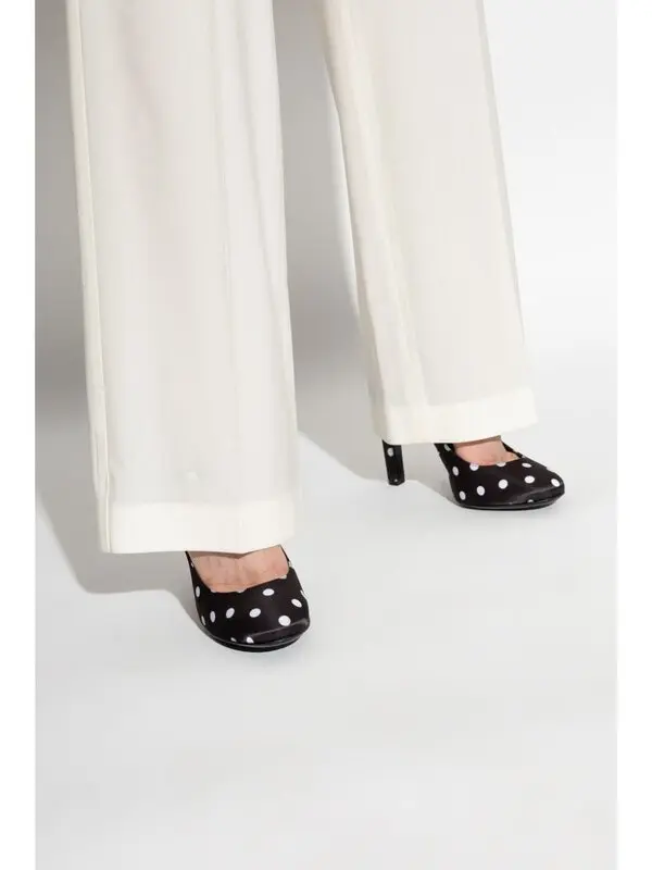 Dolce & Gabbana 105mm Polka-dot Print Mary Jane Pumps - Black