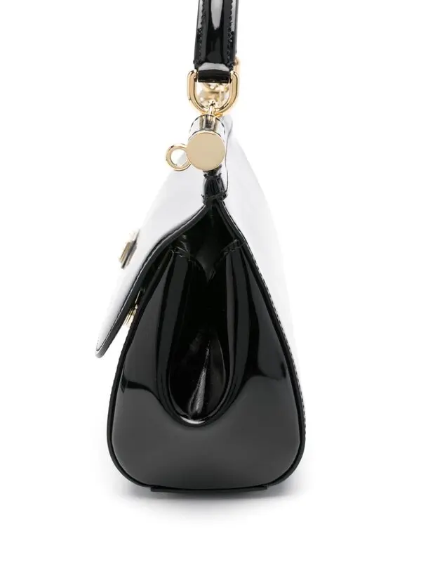 Dolce & Gabbana Elongated Medium Sicily Handbag In Polished Calfskin - Black