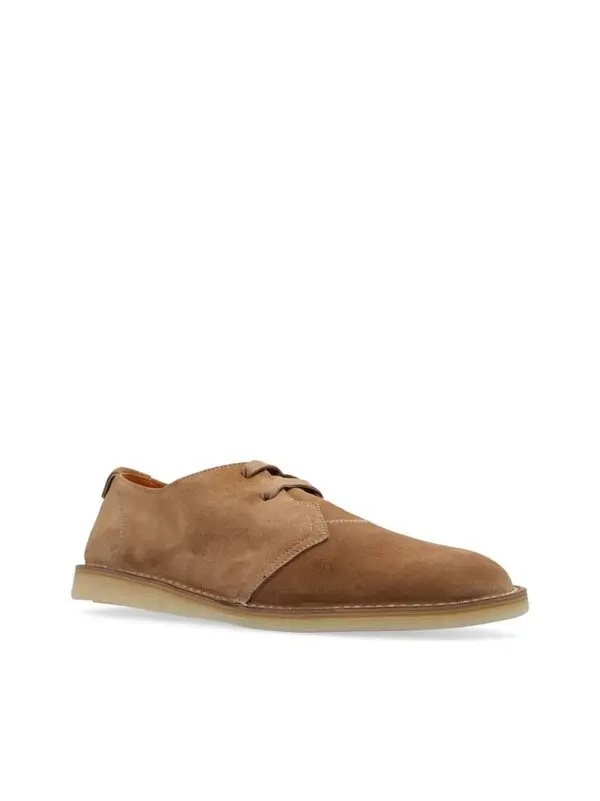Dolce & Gabbana Logo-tag Suede Derby Shoes