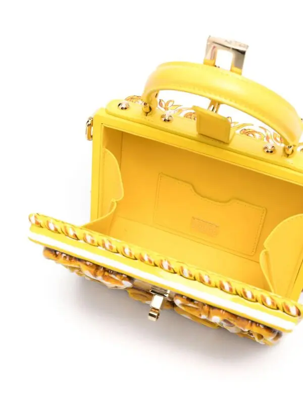 Dolce & Gabbana Dolce Box Majolica Tote Bag - Yellow