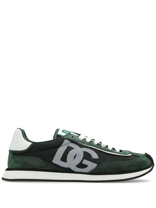 Dolce & Gabbana Mixed-material Dg Cushion Sneakers - Green
