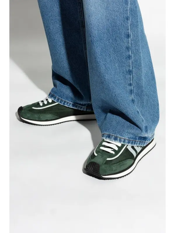 Dolce & Gabbana Mixed-material Dg Cushion Sneakers - Green