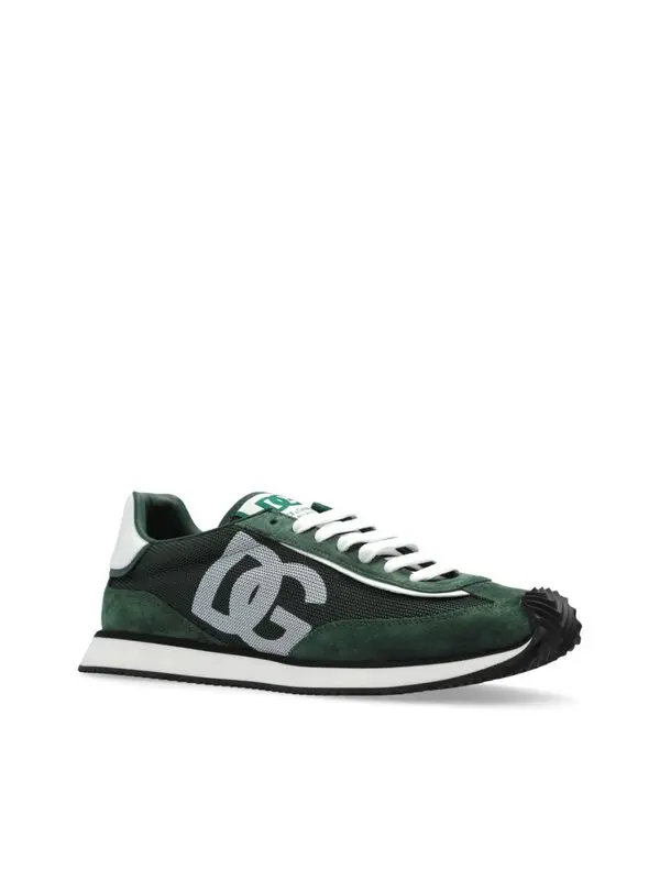 Dolce & Gabbana Mixed-material Dg Cushion Sneakers - Green