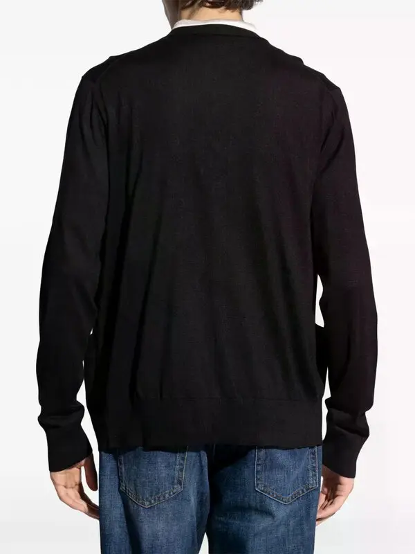Dolce & Gabbana Logo-embroidered Cardigan - Black