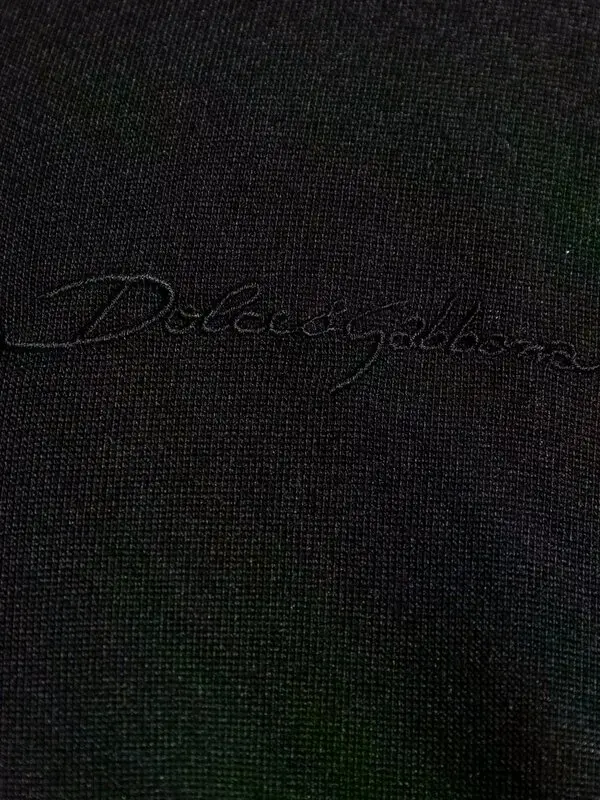 Dolce & Gabbana Logo-embroidered Cardigan - Black