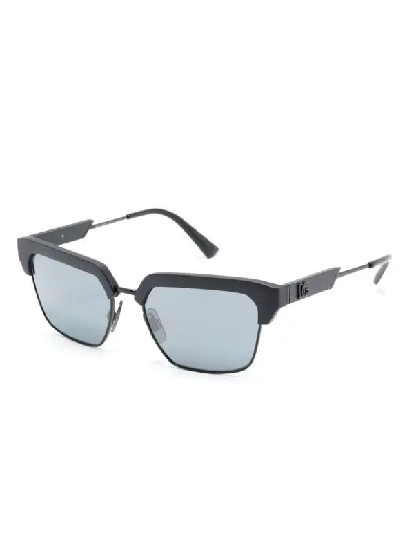 Dolce & Gabbana Logo-plaque Sunglasses - Black