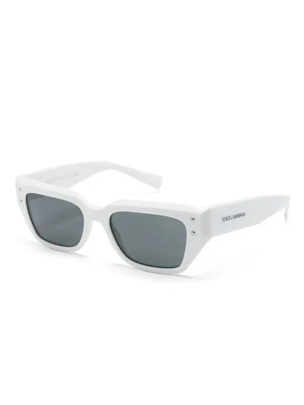 Dolce & Gabbana Rectangle-frame Sunglasses - White