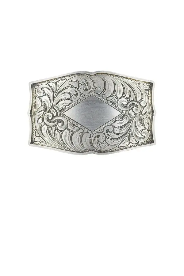 Kemo Sabe Scallop #1 Ames Belt Buckle - Silver