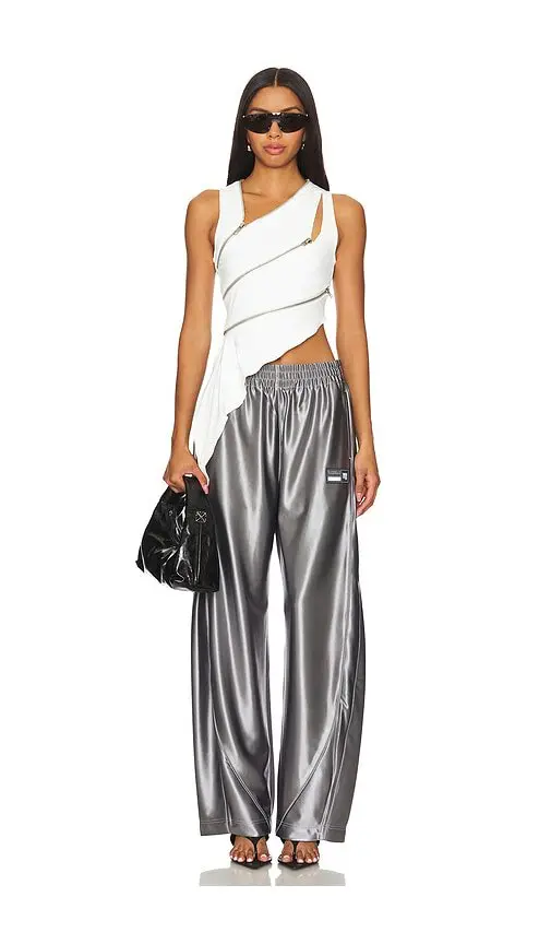 BY.DYLN Addison Asymmetrical Zip Detail Top