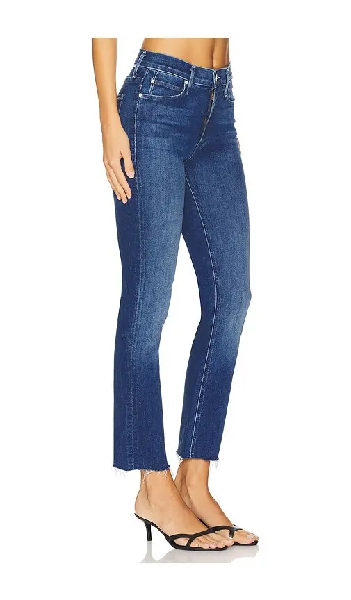 MOTHER The Mid Rise Dazzler Ankle Fray Jeans