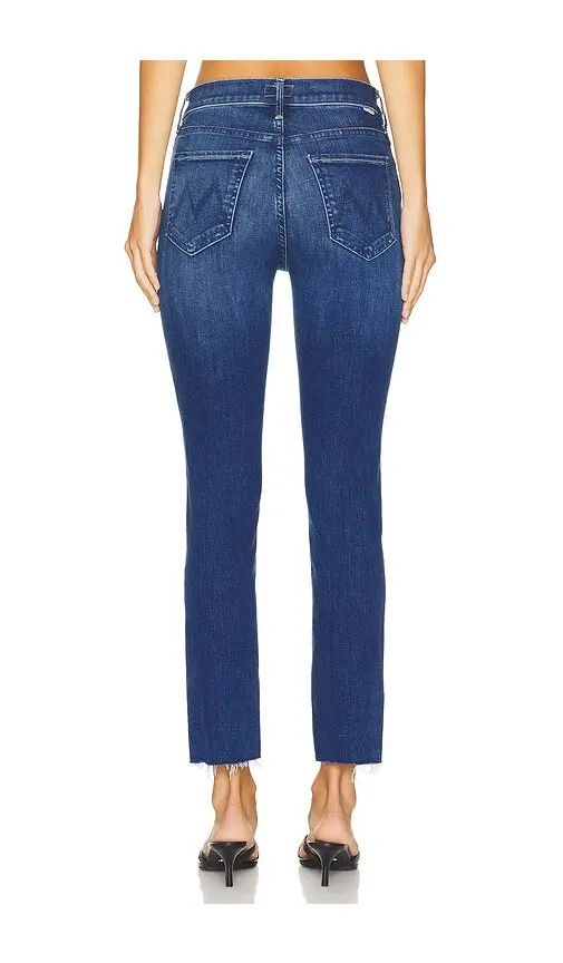 MOTHER The Mid Rise Dazzler Ankle Fray Jeans
