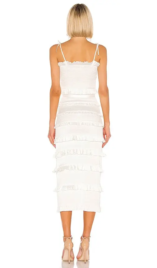 V. CHAPMAN Lily Dress - White
