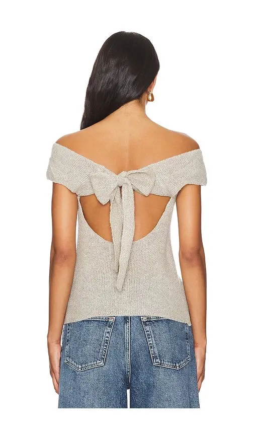 MORE TO COME Malia Open Back Knit Top