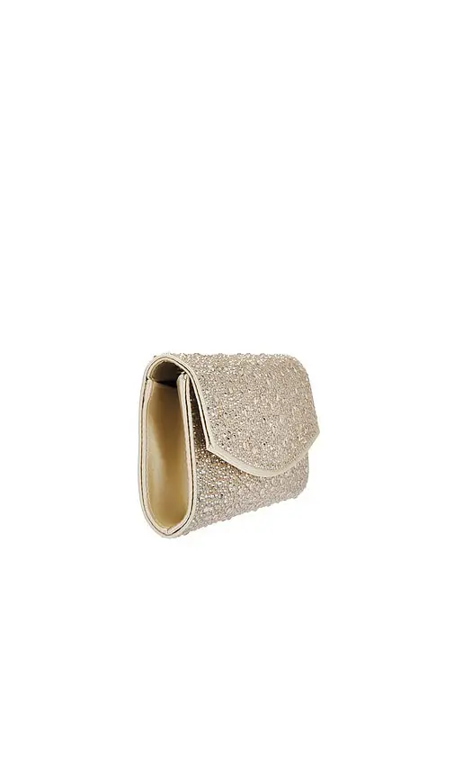 OLGA BERG Emma Crystal Embellished Clutch