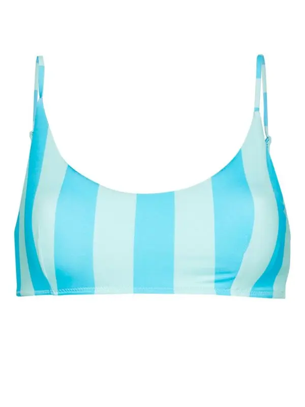 MC2 SAINT BARTH Judy Bikini Top - Blue