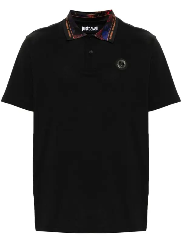 Just Cavalli Logo-appliqué Polo Shirt