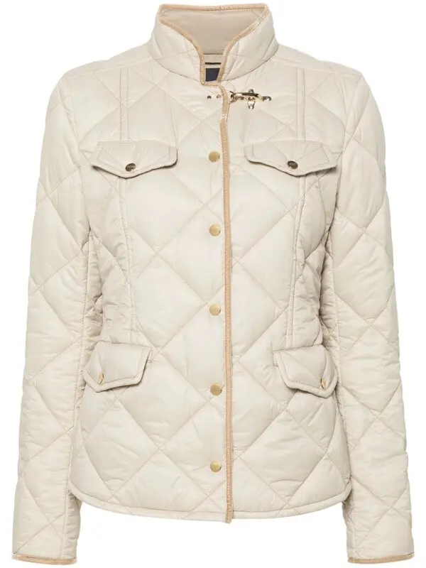 FAY Diamond-quilted Jacket