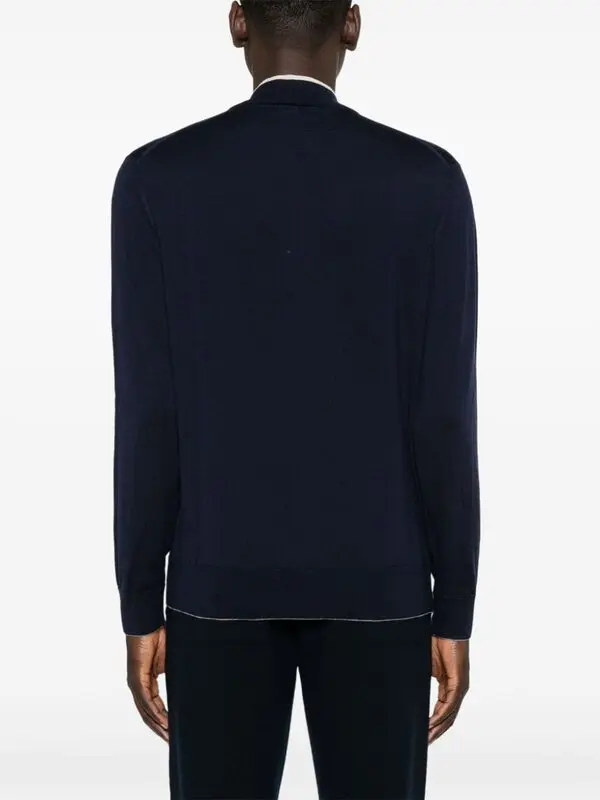 Eleventy Fine-knit Sweater - Blue