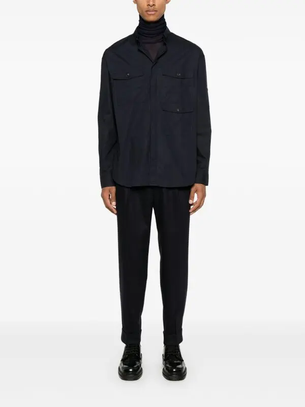 PT TORINO Pleat-detail Trousers - Blue