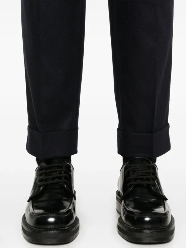 PT TORINO Pleat-detail Trousers - Blue