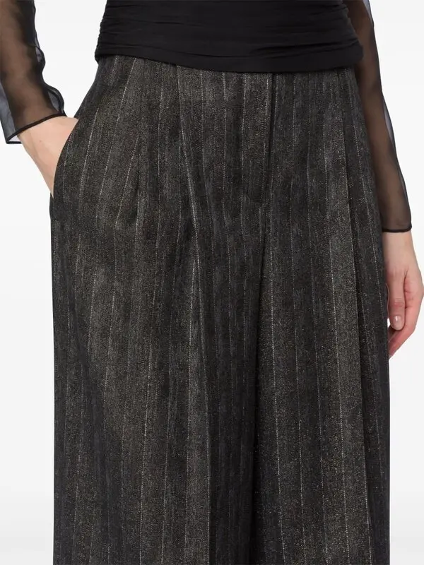 Alberta Ferretti Pinstriped Palazzo Pants