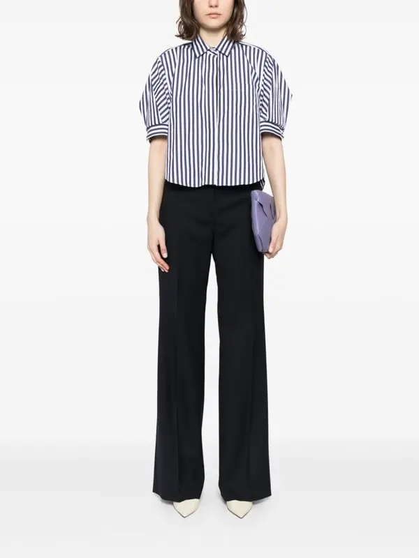 Paul Smith Pressed-crease Wool Trousers