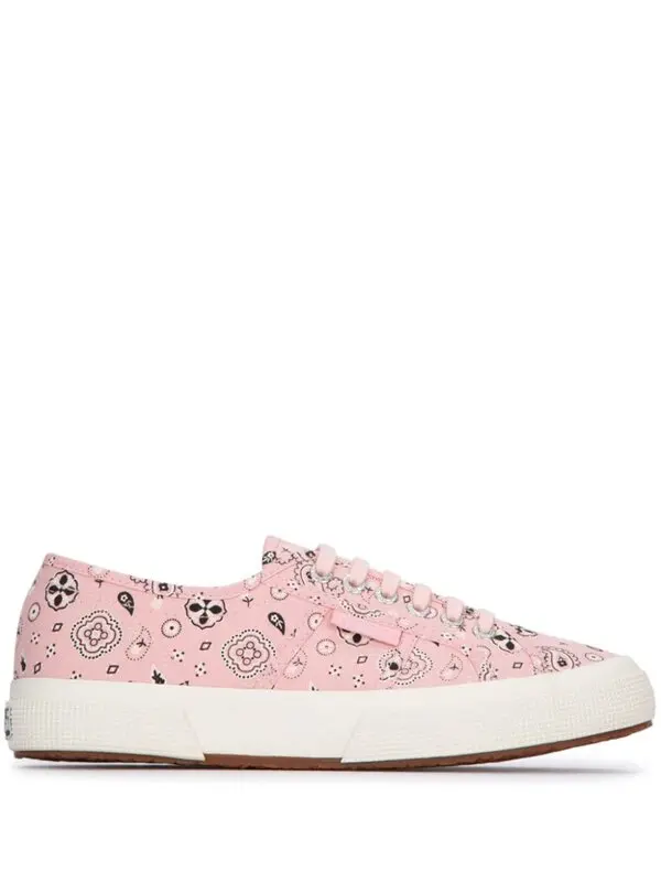 Superga 2750 Bandana Print Sneakers - Pink