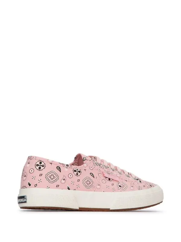 Superga 2750 Bandana Print Sneakers - Pink