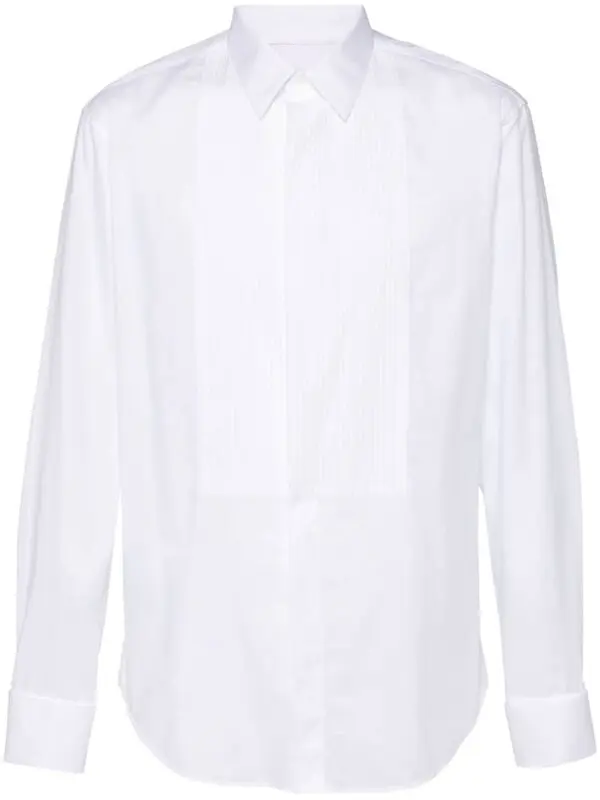 Giorgio Armani Pleated Shirt - White