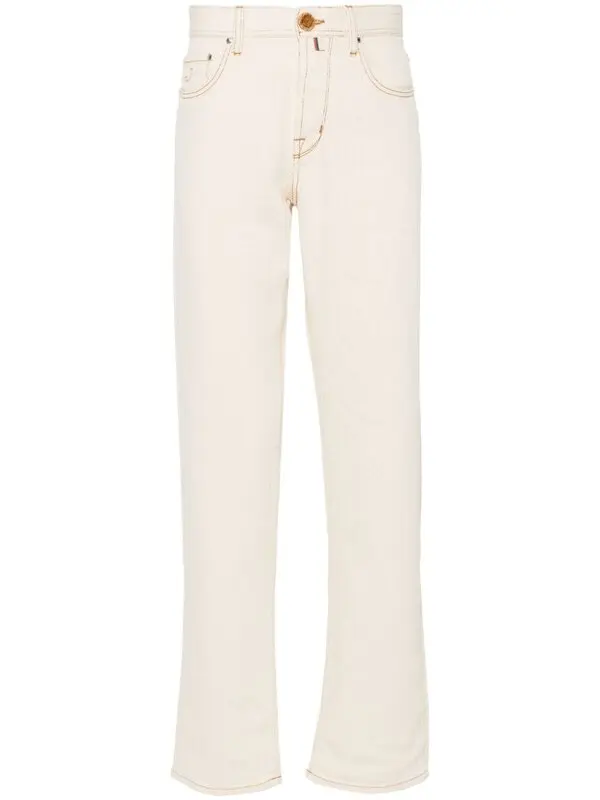Jacob Cohen Harrison Straight Leg Jeans - Neutrals