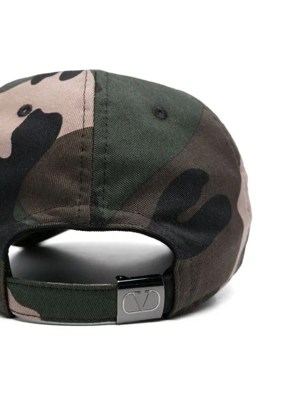 Buy Valentino Garavani Embroidered-logo Baseball Cap - Green  display picture 3