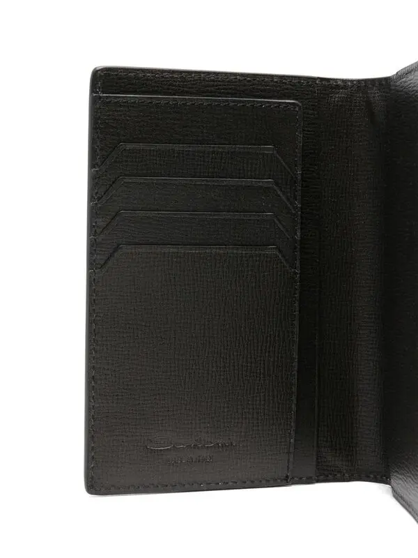 Santoni Logo-debossed Wallet - Grey