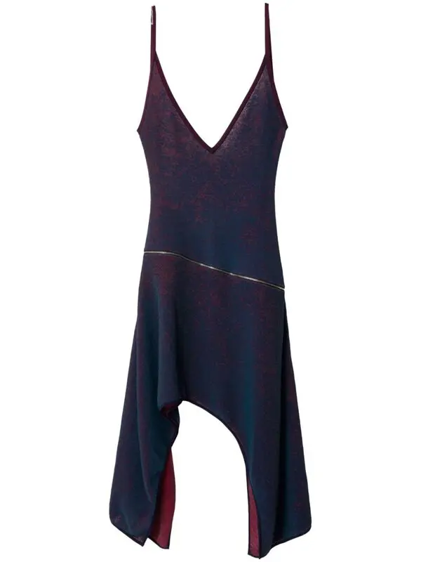 Burberry Sequin Embellished Silk Dress - Blue