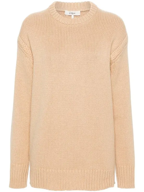 Chloé Crew-neck Sweater - Brown