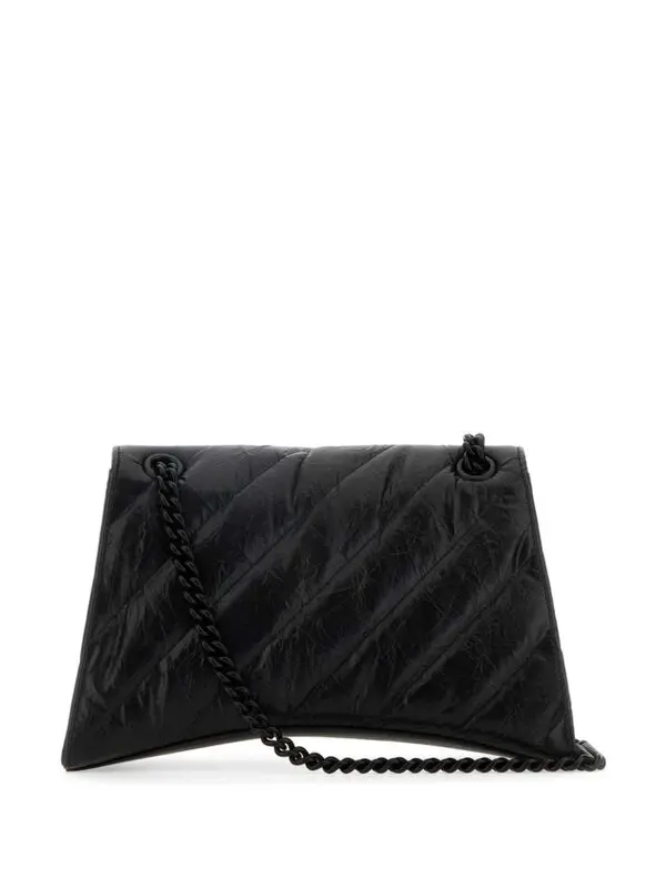 Balenciaga Crush Shoulder Bag - Black