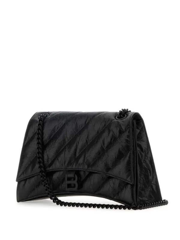 Balenciaga Crush Shoulder Bag - Black