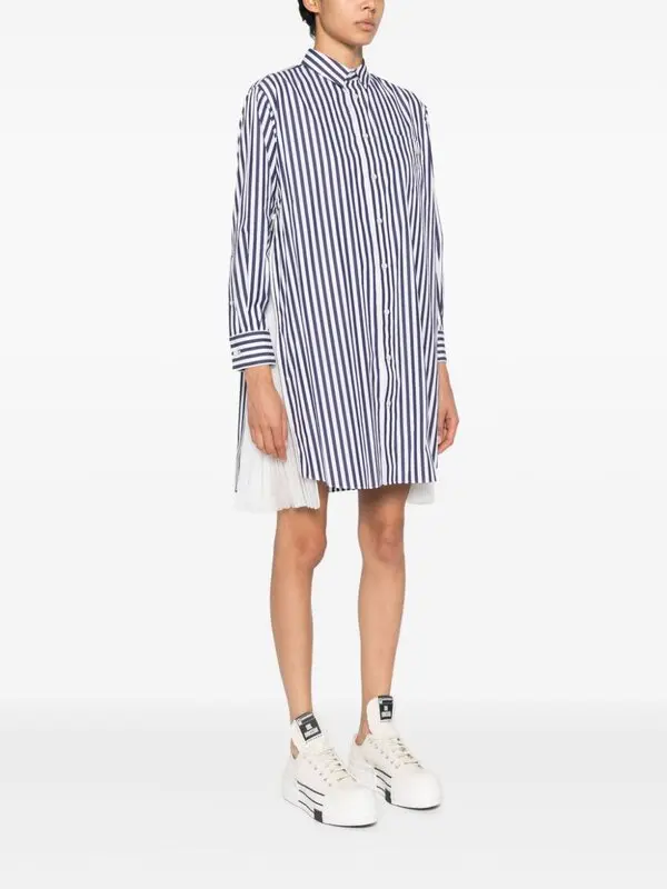Sacai Striped Mini Dress
