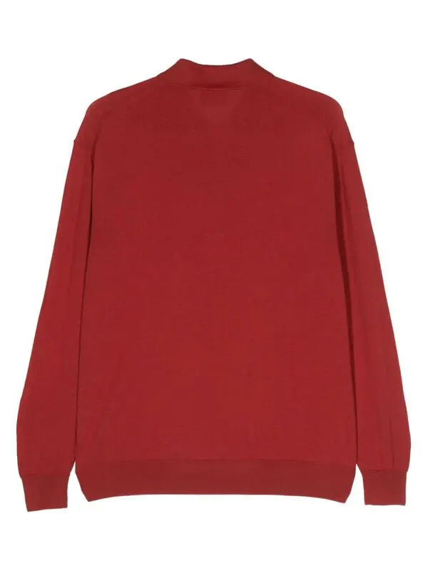D4.0 Wool Polo Shirt - Red